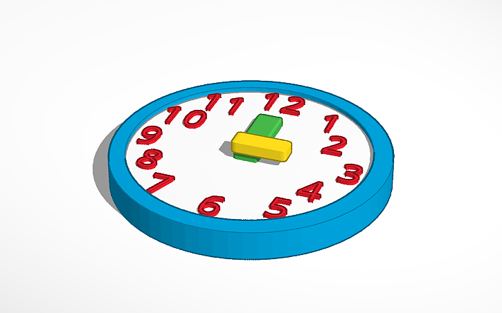 3D design Reloj - Tinkercad