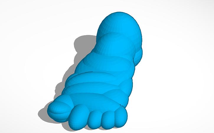 3D design Foot - Tinkercad