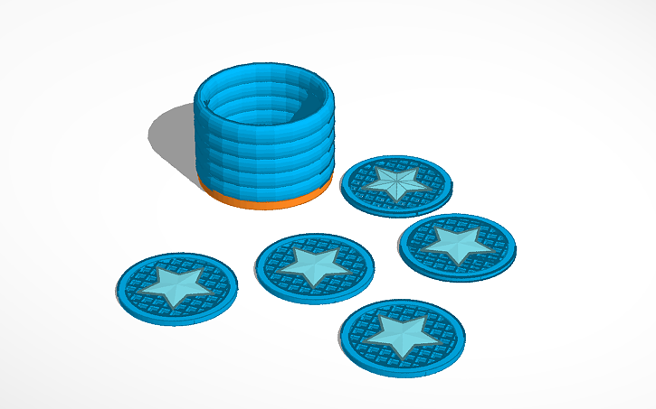 3D design Coasters - Tinkercad
