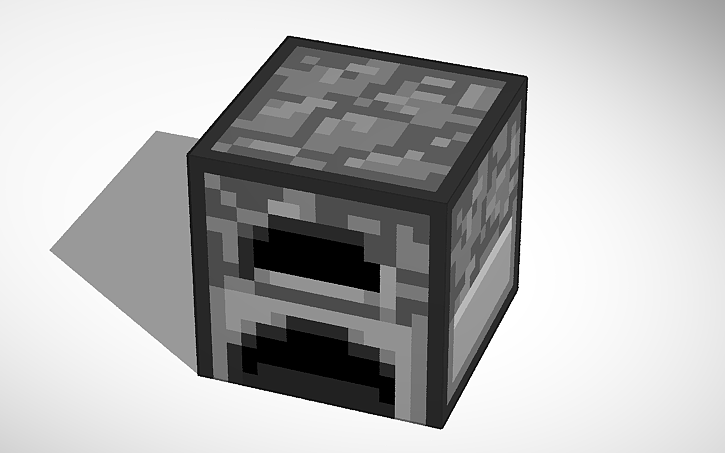 3D design Minecraft Furnace - Tinkercad