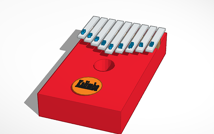 3D design Kalimba - Tinkercad