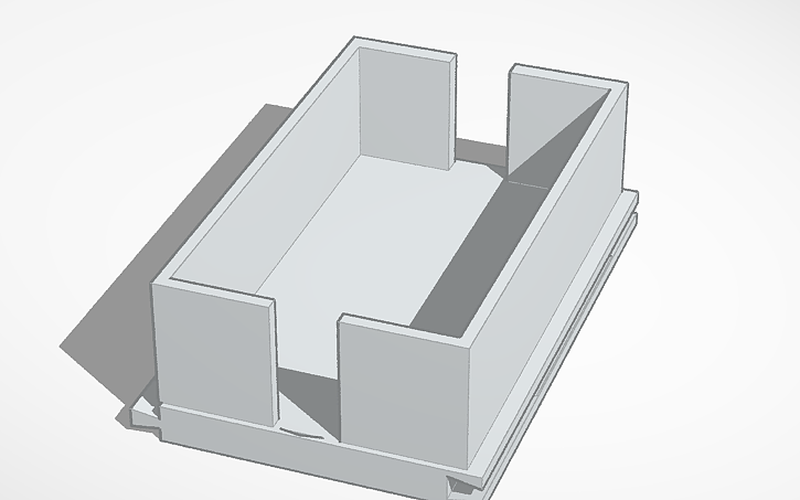 3D design Heroclix MT 2X marker tray - Tinkercad