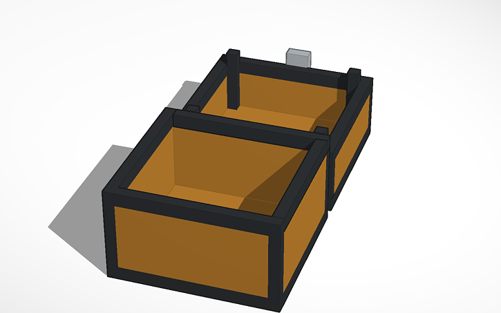 3D design Minecraft Chest Napster - Tinkercad