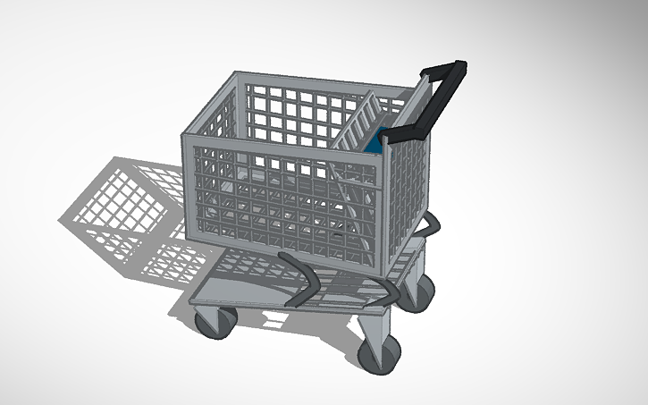 3D design Shopping Cart - Tinkercad