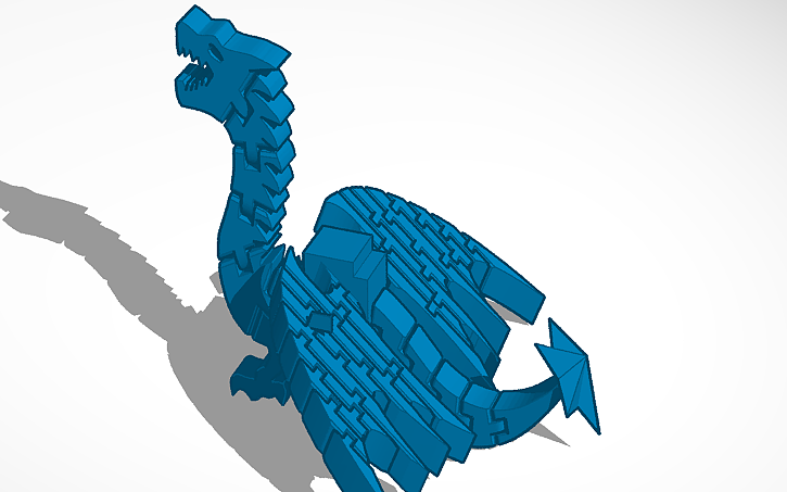 3D design Norford Reticulated Dragon Modified - Tinkercad