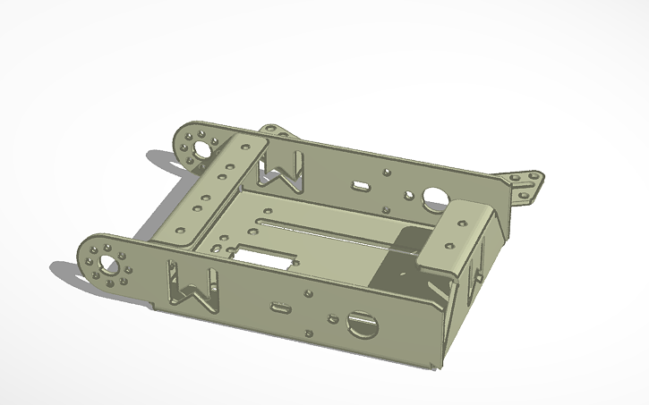 3D design mBot şase - Tinkercad