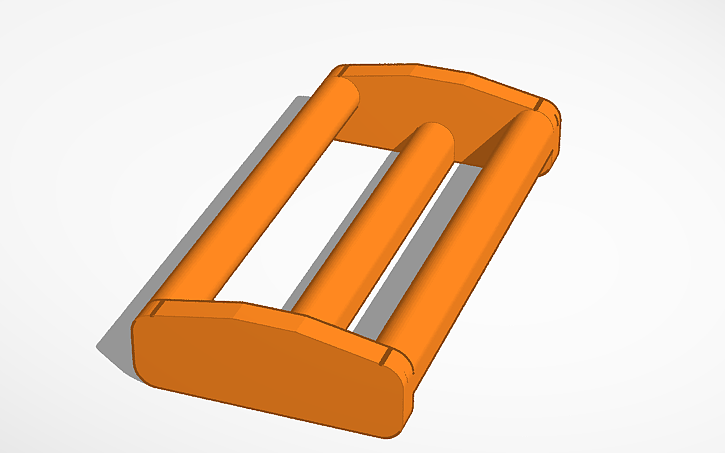 3D design Double Strap Buckle - Tinkercad