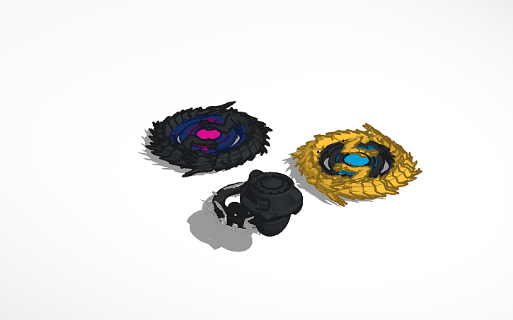 3D design Custom beyblade - Tinkercad