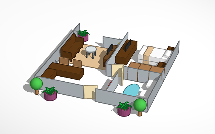 3D design DISEÑO DE CASA INTELIGENTE - Tinkercad