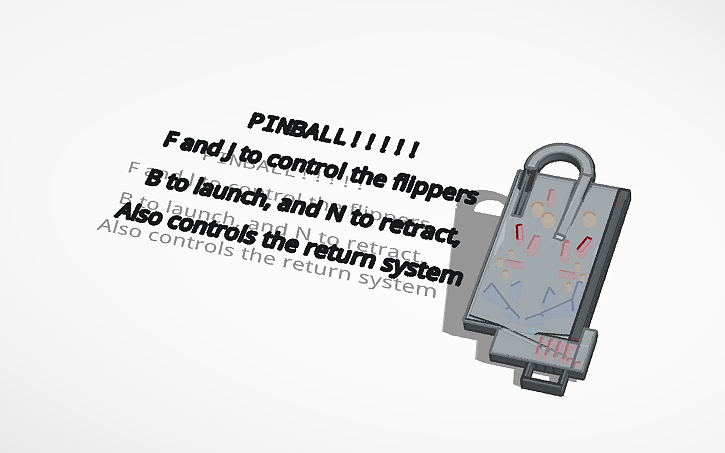 3D design Pinball Machine - Tinkercad