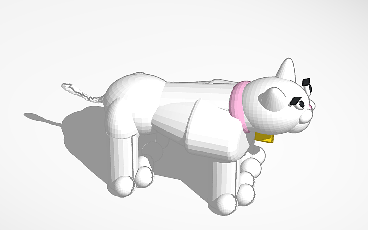 3D design cat - Tinkercad