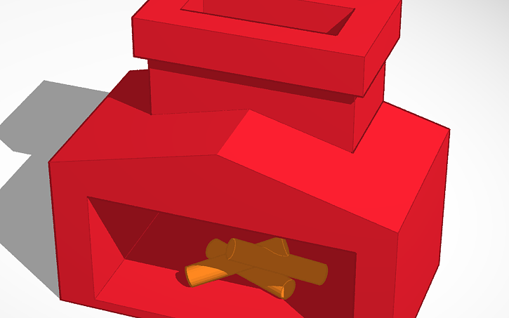 3D design Fireplace - Tinkercad