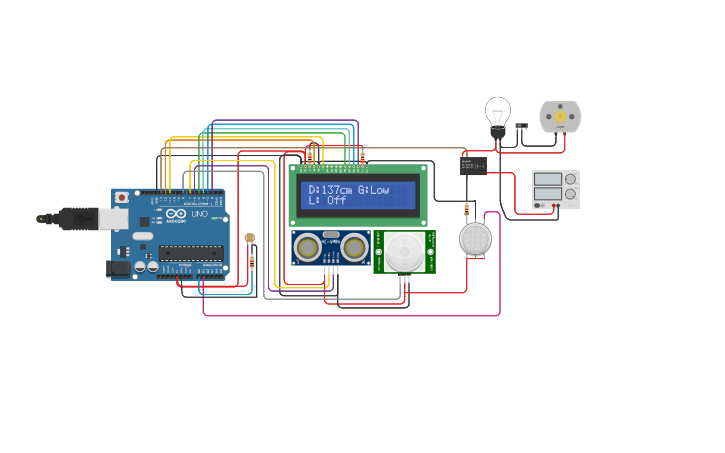 Circuit Design Tinkercad Project With 3 Sensors Tinkercad