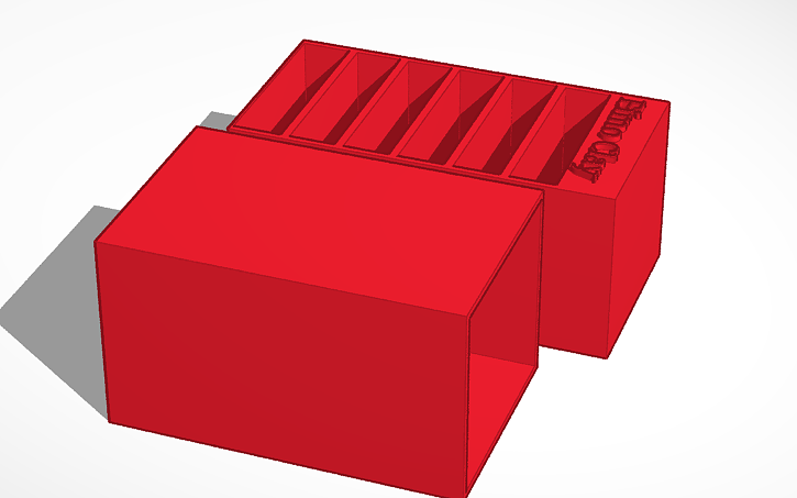 3D design Fimo Clay Storage - Tinkercad