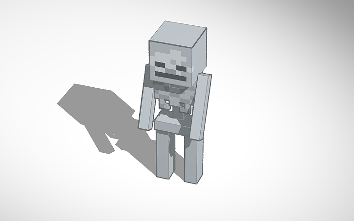 3D design Working Minecraft skeleton sim lab - Tinkercad