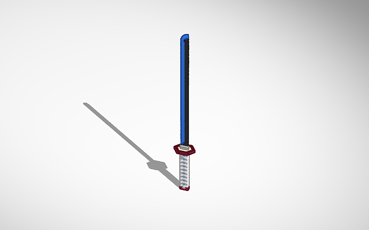 3D design Giyu tomioka sword [Demon slayer] - Tinkercad