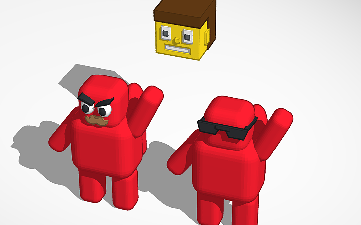 3D design Copy of 경고봇 - Tinkercad