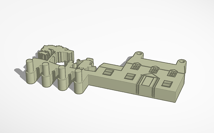 3D design key holder - Tinkercad