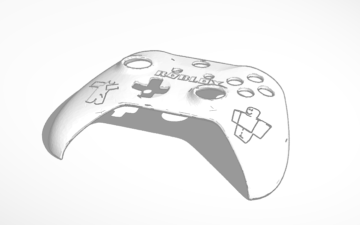 3D design roblox xbox controller shell - Tinkercad