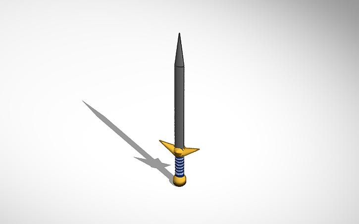 3D design Roblox Classic Sword - Tinkercad