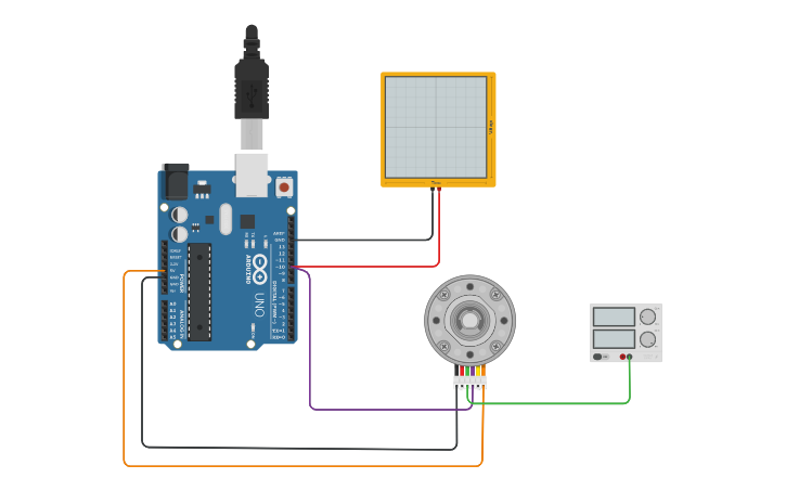 Circuit design Encoder - Tinkercad