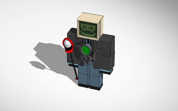 3D design //Da Computer-Man// (remake of my character) - Tinkercad