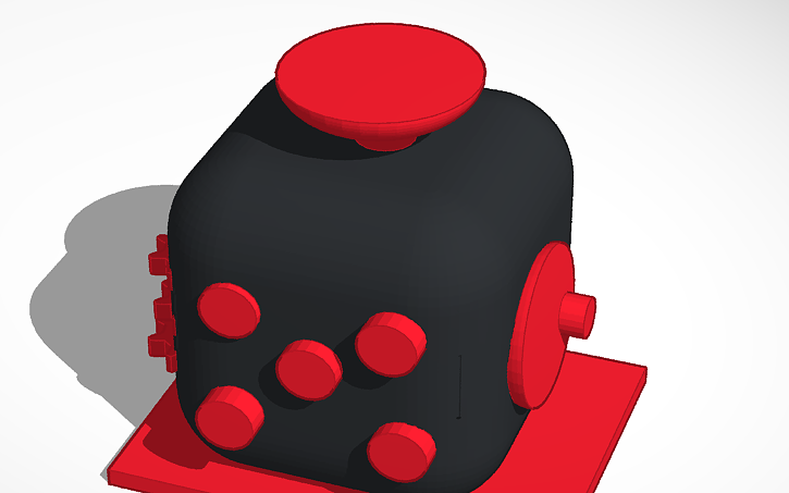 3D design Fidget Cube - Tinkercad