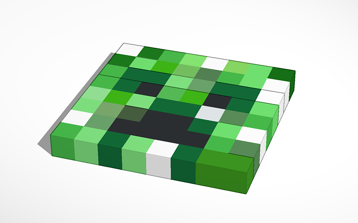 3D design Creeper Face - Tinkercad