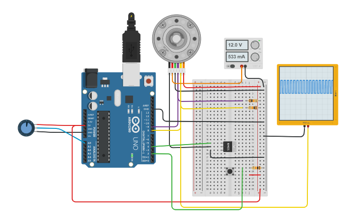 Circuit design Copy of 5 A EN DC motor position control with encoder ...