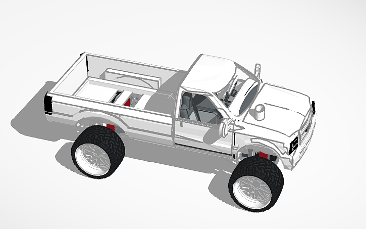 3D design Single Cab 6.0 Sema Truck - Tinkercad