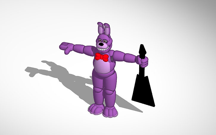 3D design classic bonnie the bunny - Tinkercad