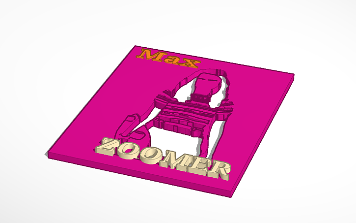 3D design Max (Zoomer) Stranger Things - Tinkercad