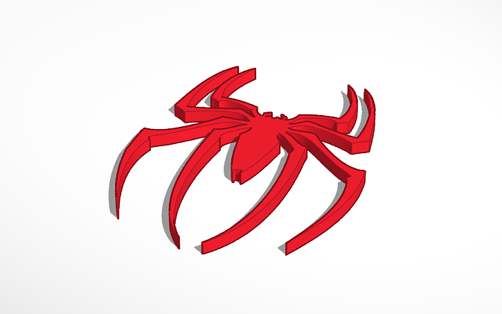 3D design Spider man - Tinkercad