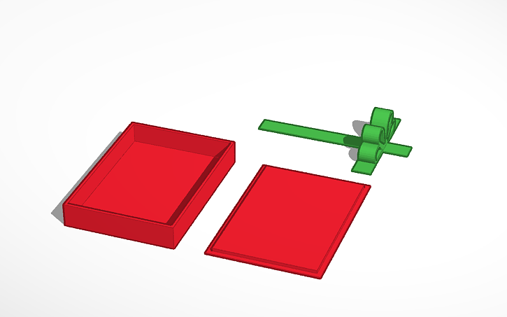 3D design Gift Card Box - Tinkercad