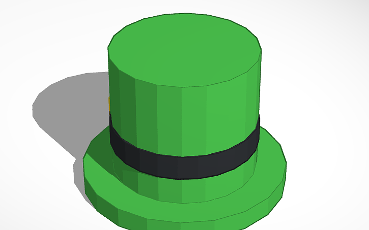 3D design St. Patrick's day hat - Tinkercad