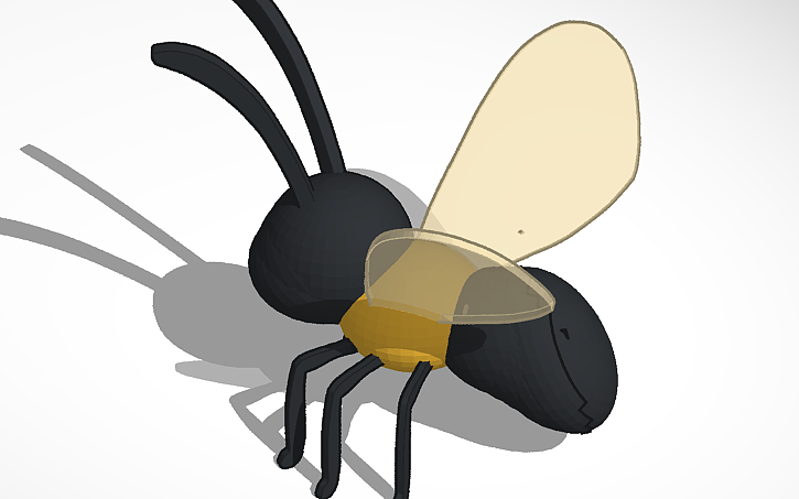 3D design Simple bee thing - Tinkercad