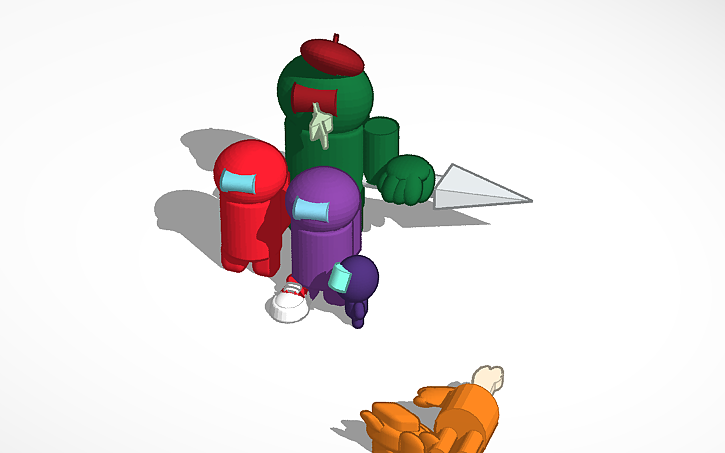3D design Among Us - Tinkercad