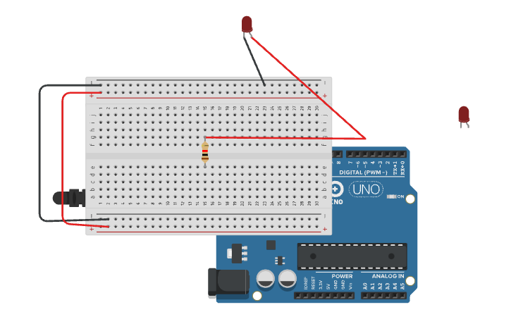 Circuit design led - Tinkercad
