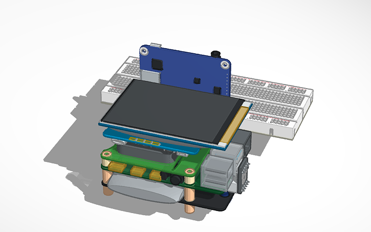 3D design Copy of Raspberry Pi 4 B ; for Basiliscus α - Tinkercad
