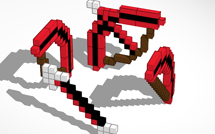3D design bow and arrow - Tinkercad