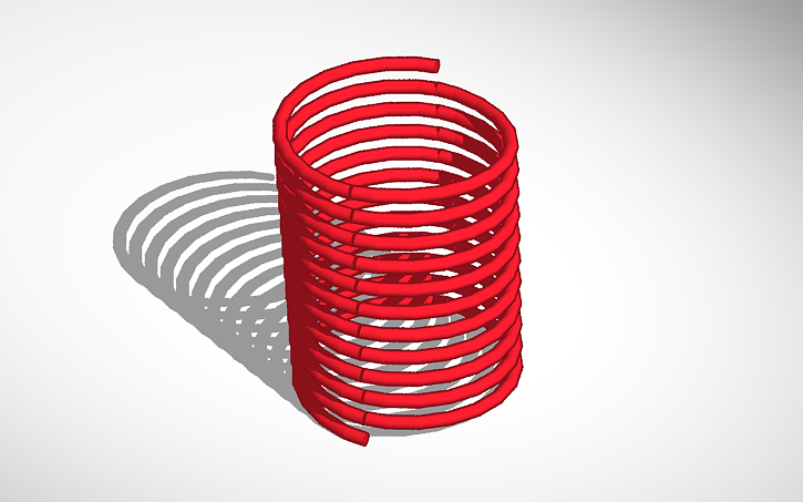 3D design spring - Tinkercad