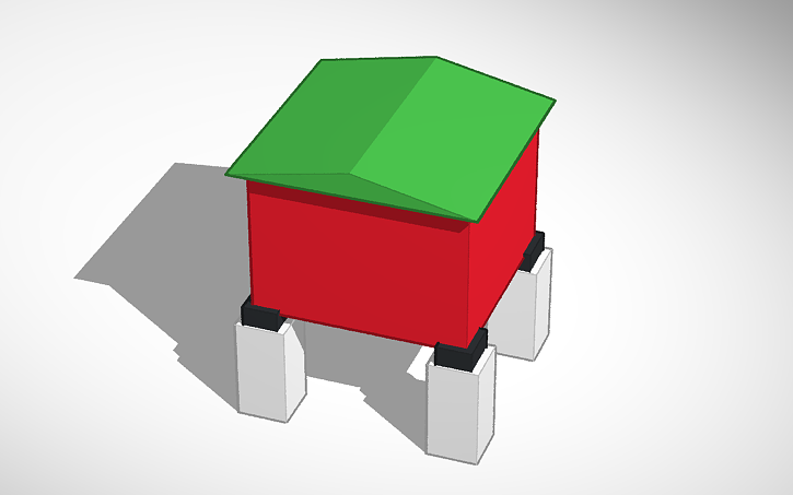 3D design House Riser - Tinkercad