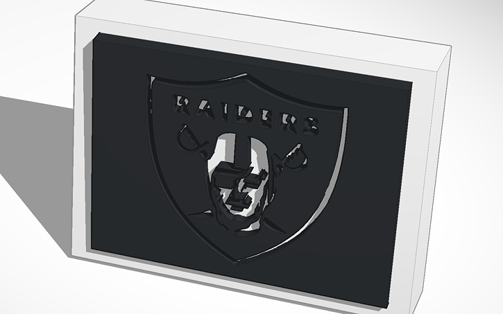 3D design Oakland Raiders Logo - Tinkercad