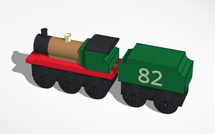 3D design Functional Jones (Wooden engine) - Tinkercad