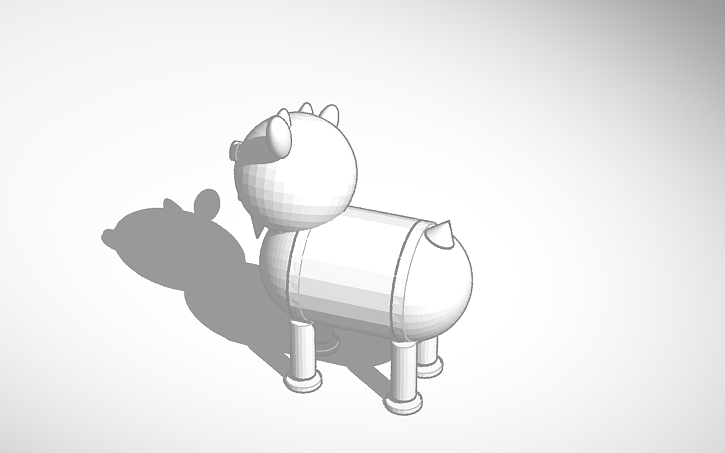 3D design goat - Tinkercad