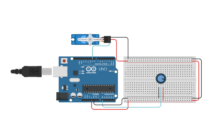 Circuit design Knob Circuit - Tinkercad