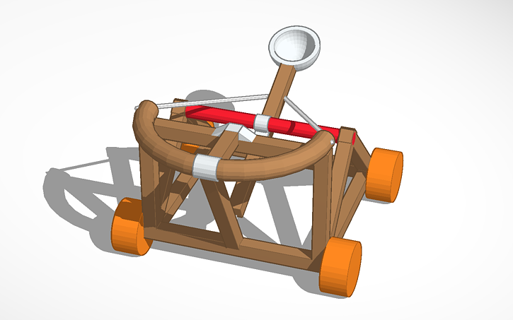 3D design catapult - Tinkercad