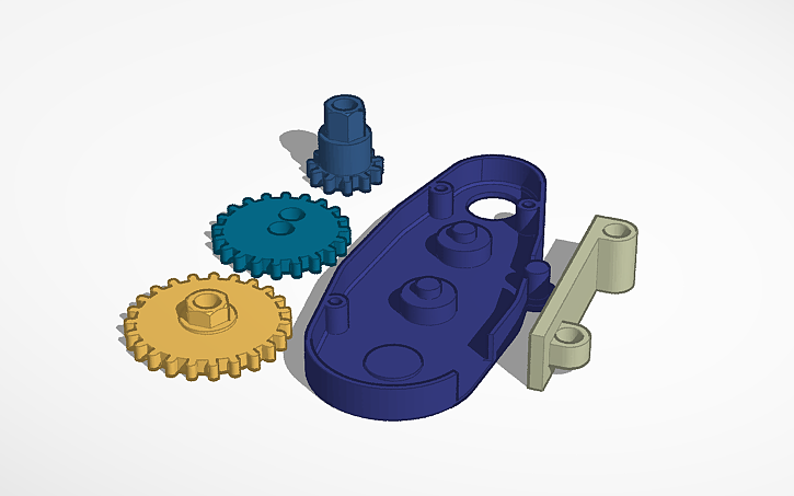 3D design squeeze fan part 2 - Tinkercad