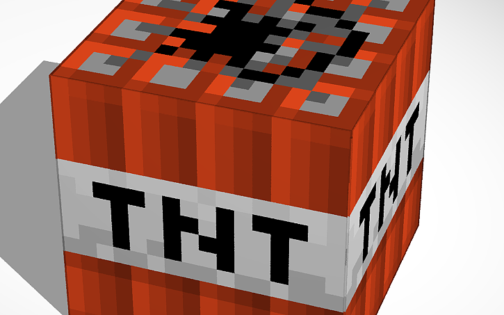 3D design TNT block - Tinkercad