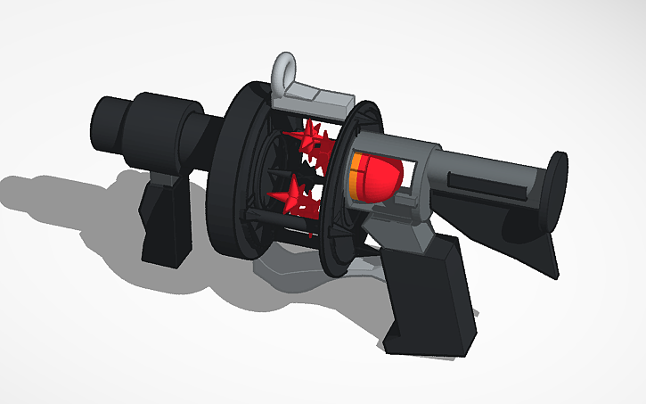 3D design Subspace Launcher (Reworked model!) - Tinkercad